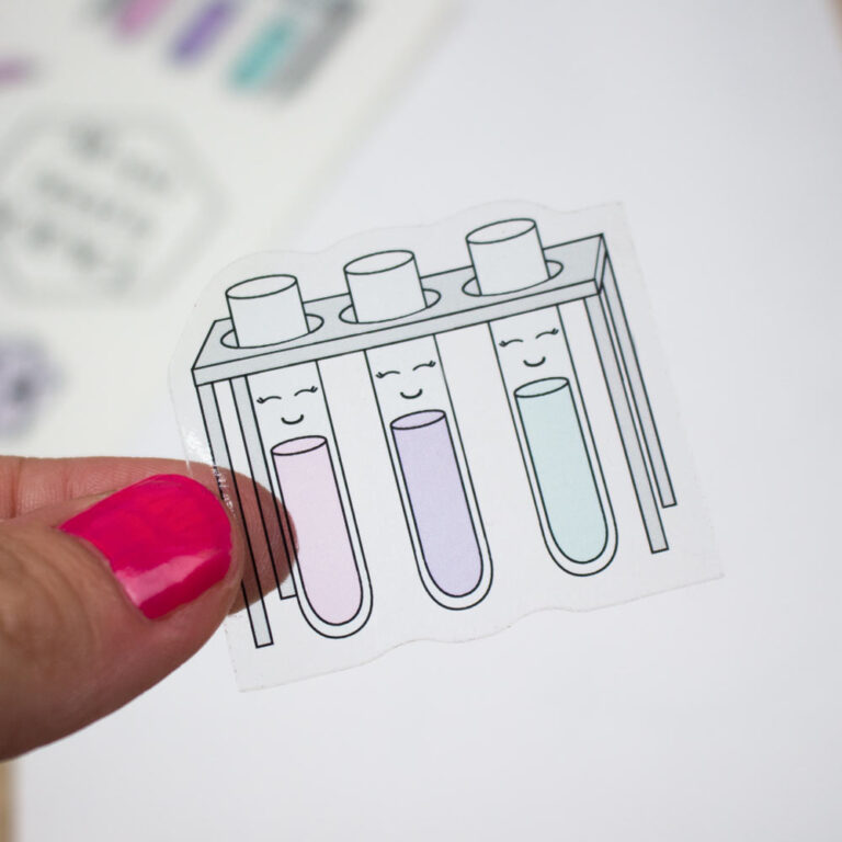 Pegatinas Científicas A5 - Diario de una científica